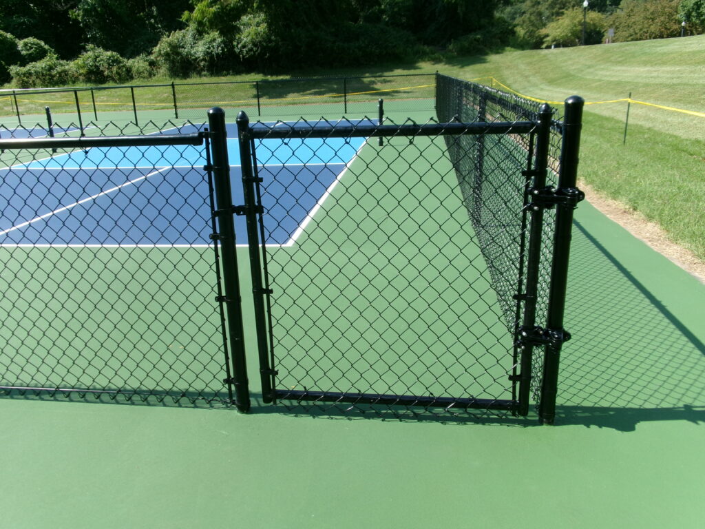 Basketball Pickleball conversion - DeShayes Pickleball Courts